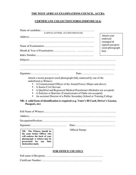 Image result for WAEC Transcript. Sample