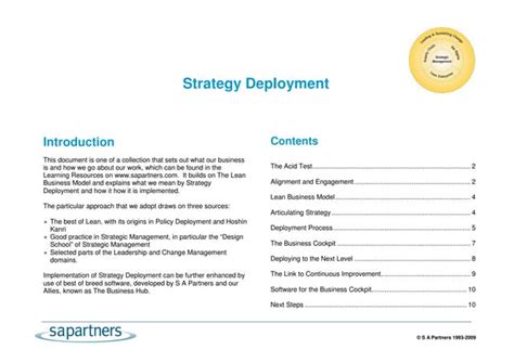 Image result for Strategy Deployment