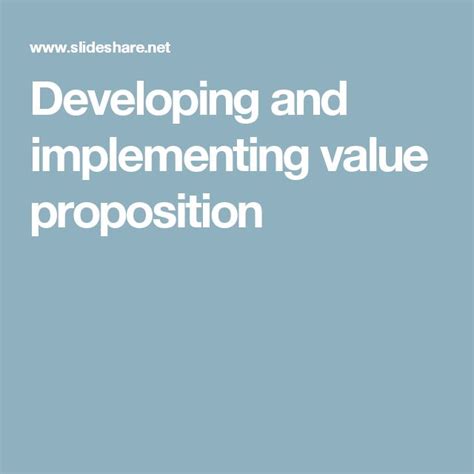 Image result for Value Proposition Development