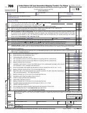 Image result for Sample Form 709 Filled In