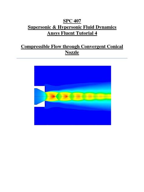 Image result for ANSYS Tutorial 3D Supersonic
