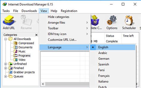 Image result for IDM Language Setting