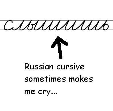Image result for Expamples of Russian Cursive