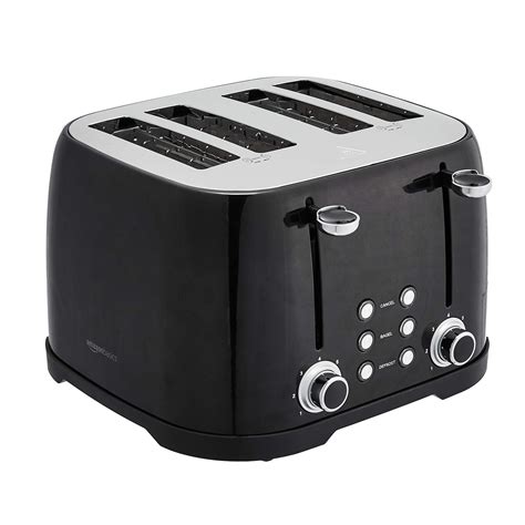 Amazon Basics 4-Slot Toaster - Black Black 4 slot Toaster for sale ...