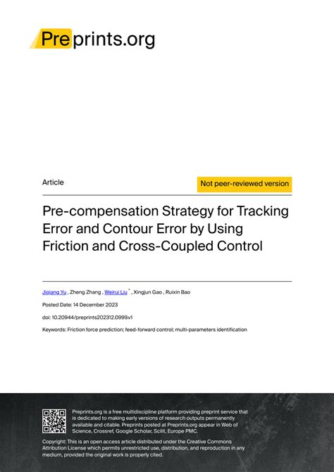 Image result for Contour Error Compensation Strategy