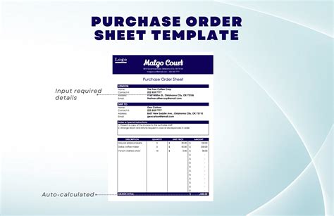 Image result for Purchase Order Sheet Example