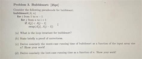 Image result for Bubble Sort Pseudocode Examples and Answers