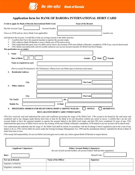 Image result for ATM Card Form