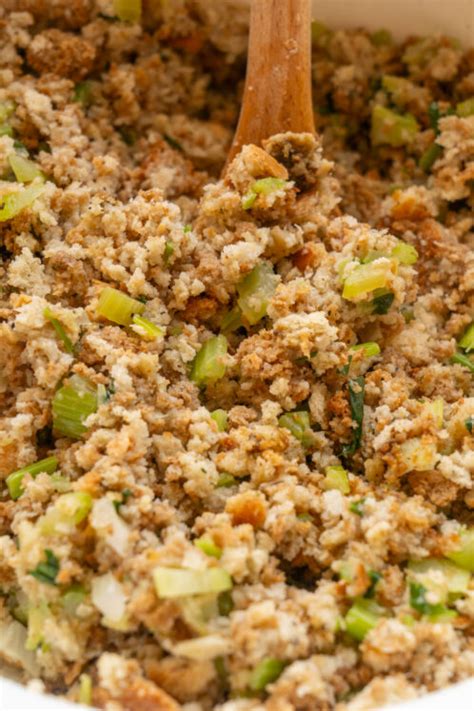 Crockpot Stuffing (4 hours) - Brooklyn Farm Girl