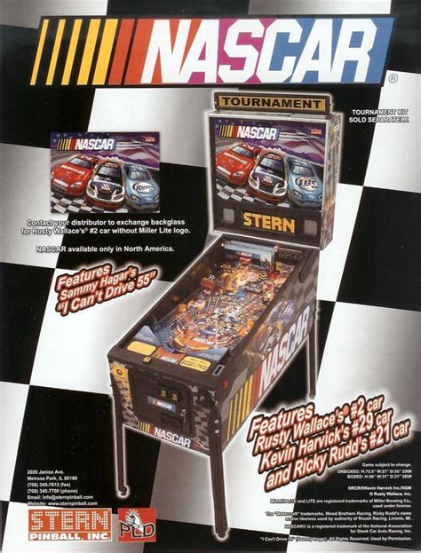 Image result for NASCAR Pinball Machine