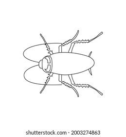 Image result for Cockroach Line Art