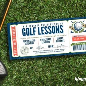 Image result for Golf Lessons Card
