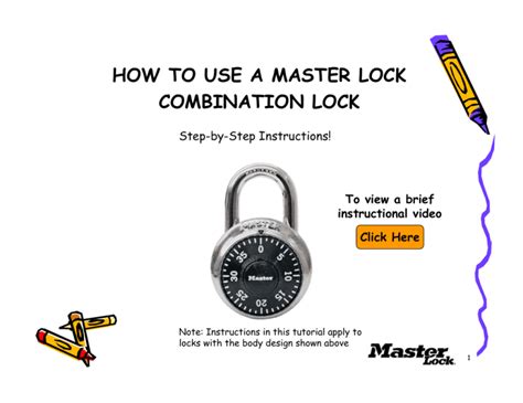 Image result for How to Use a Combination Lock