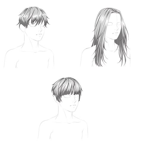 Image result for Anime Hair Drawing Tutorial