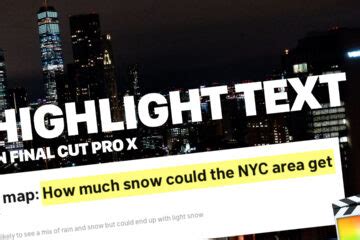 Image result for Text Final Cut Pro