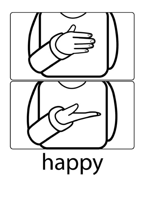 Image result for Sign Language Words Happy