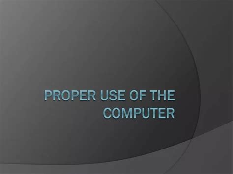 Image result for Proper Use of Computer