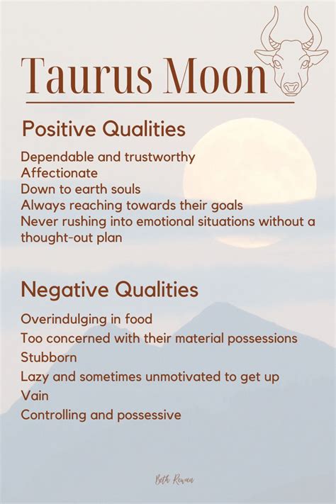 Image result for Taurus Moon Sign