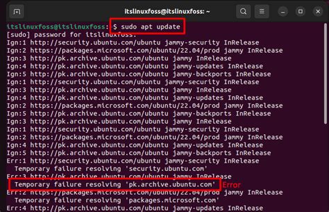 Image result for Temporary Failure Resolving Security.Ubuntu.com