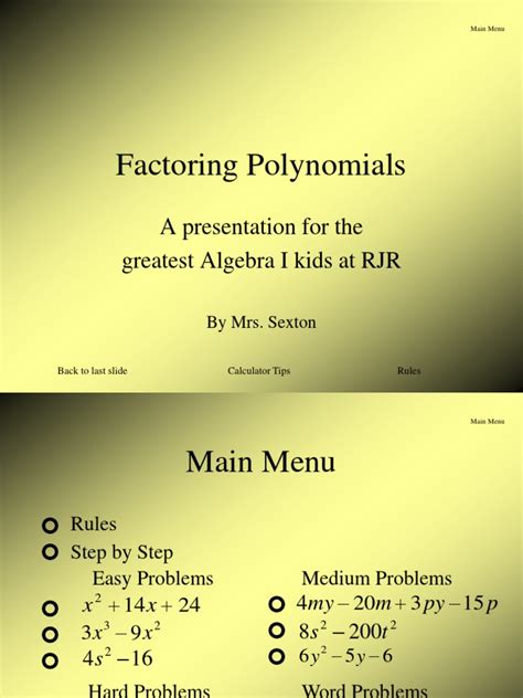 Image result for Factorization of Polynomials