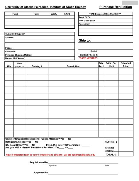 Image result for Service Requisition Form