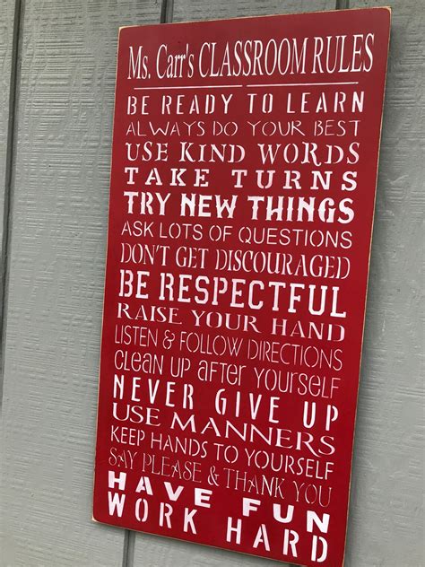 Image result for Classroom Rules Sign