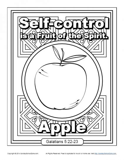 Image result for Self-Control Color Page