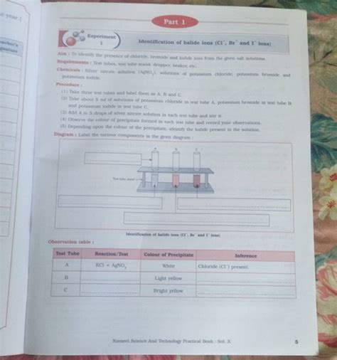 Image result for Halide Ions Practical