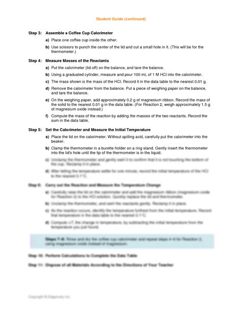Image result for Lab Enthalpy Student Guide