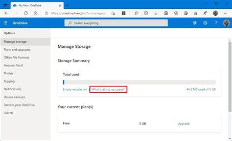 Image result for How to View Storage Data On One Drive