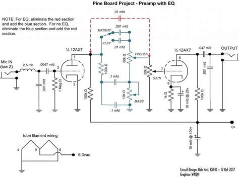 Image result for Tube Preamp Schematic