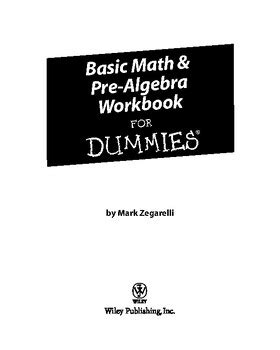 Image result for Basic Math For Dummies