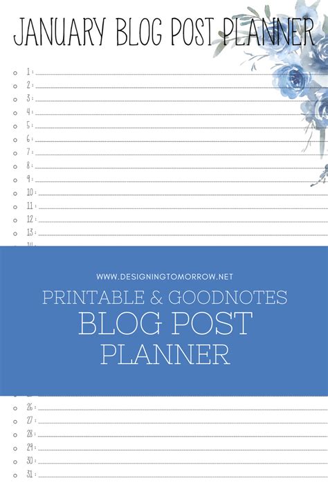 Image result for Free Download Printable Blog Post Planner