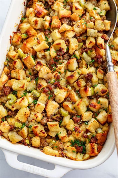 Sausage Stuffing - The Cozy Cook