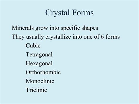 Image result for Different Types of Crystal Forms