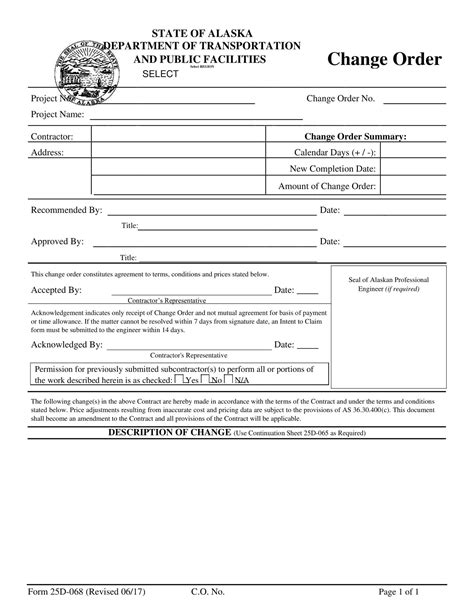 Image result for Document Change Order Process