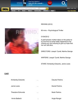 Image result for Rewind Cast Names