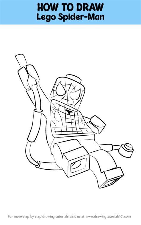 Image result for Spider-Man LEGO Step by Step Drawing