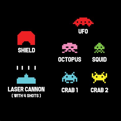 Image result for Space Invaders Game Sprites