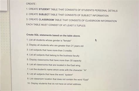 Image result for Create Student Table in SQL
