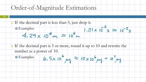 Order Of Magnitude Estimates Examples