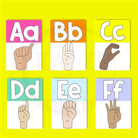 American Sign Language Alphabet – Teacher Noire