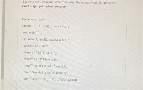 Image result for C Test Output