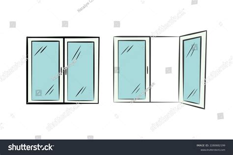Image result for How to Draw an Open Window