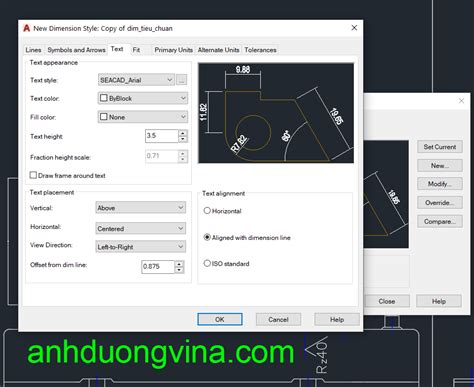 Image result for Dimstyle AutoCAD