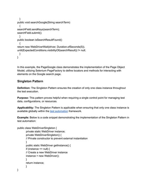 Image result for Automation Design Patterns PDF