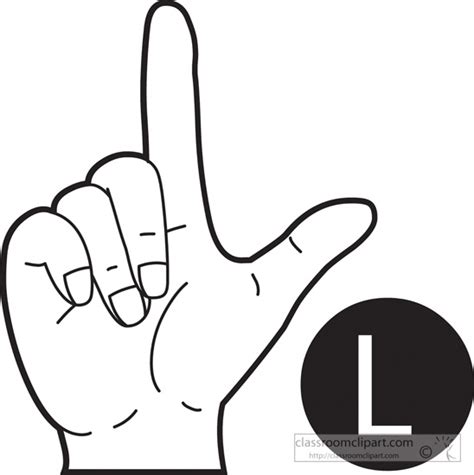 Image result for Sign Language Letter L