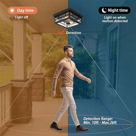 Image result for Motion Sensor Outdoor Ceiling Light