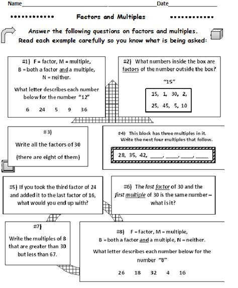 Image result for Multiples and Factors Word Problems