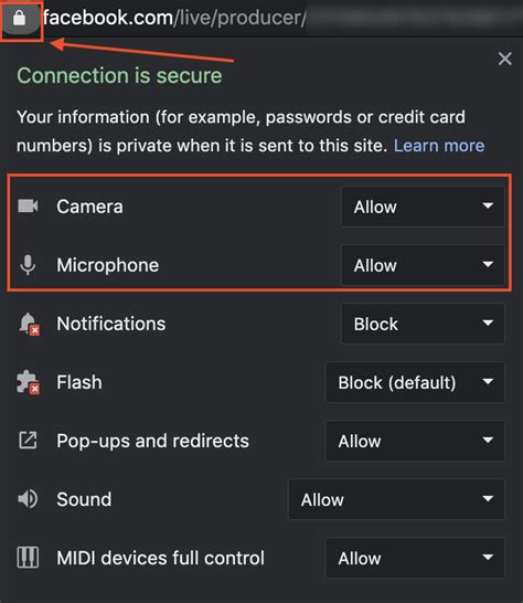 Image result for Allow Facebook Camera
